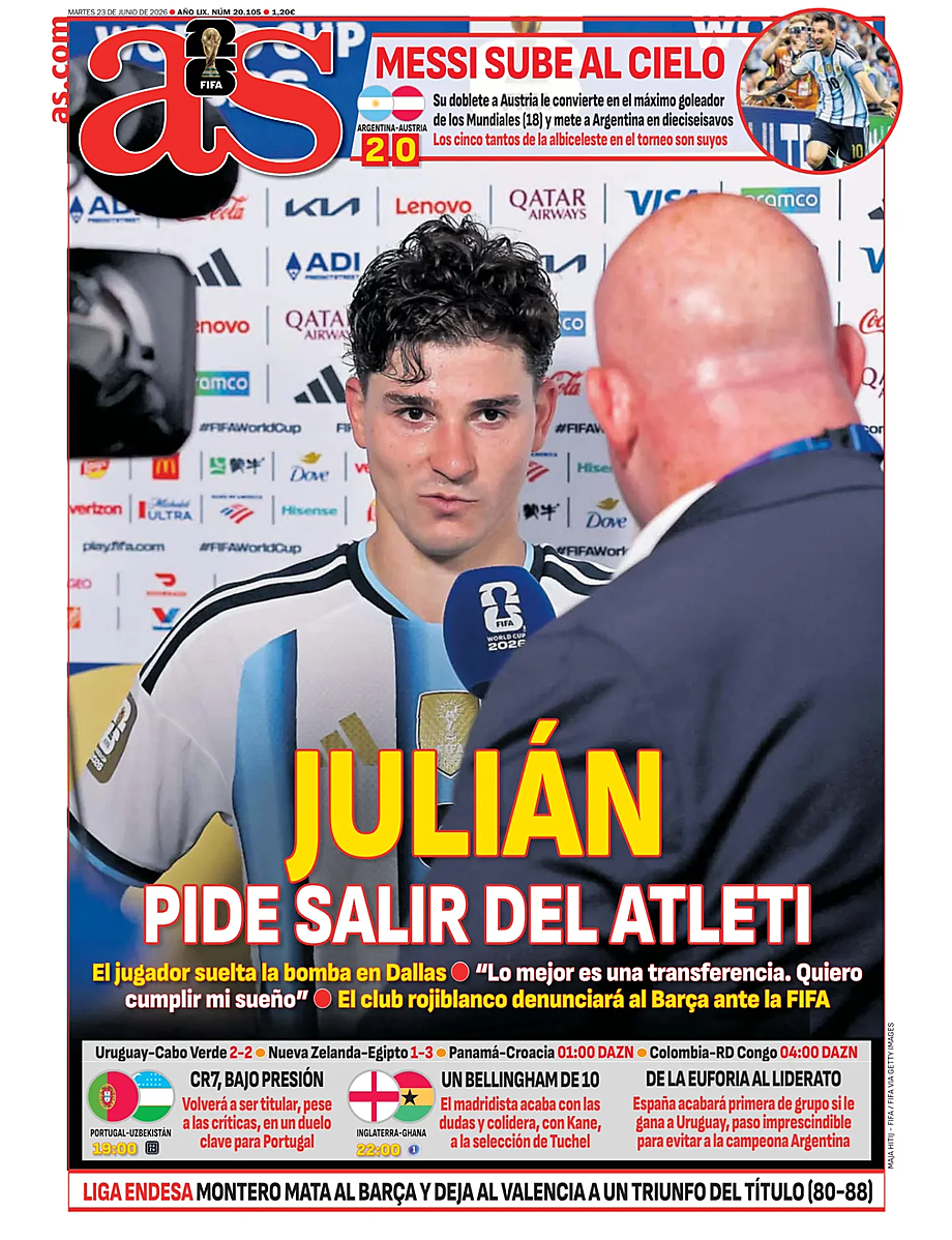 Portada AS de Hoy - Titulares y Noticias