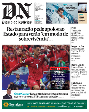 Capa de Correio da Manhã de Hoje - Títulos e Notícias