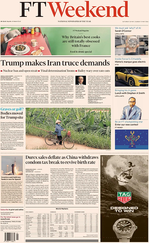 The Times Front Page Today - Headlines and News