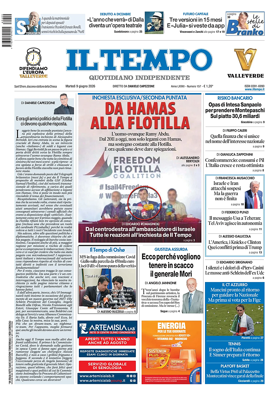 Prima Pagina Il Tempo di Oggi - Titoli e Notizie