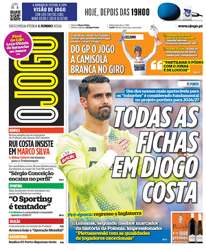 Capa de A Bola de Hoje - Títulos e Notícias