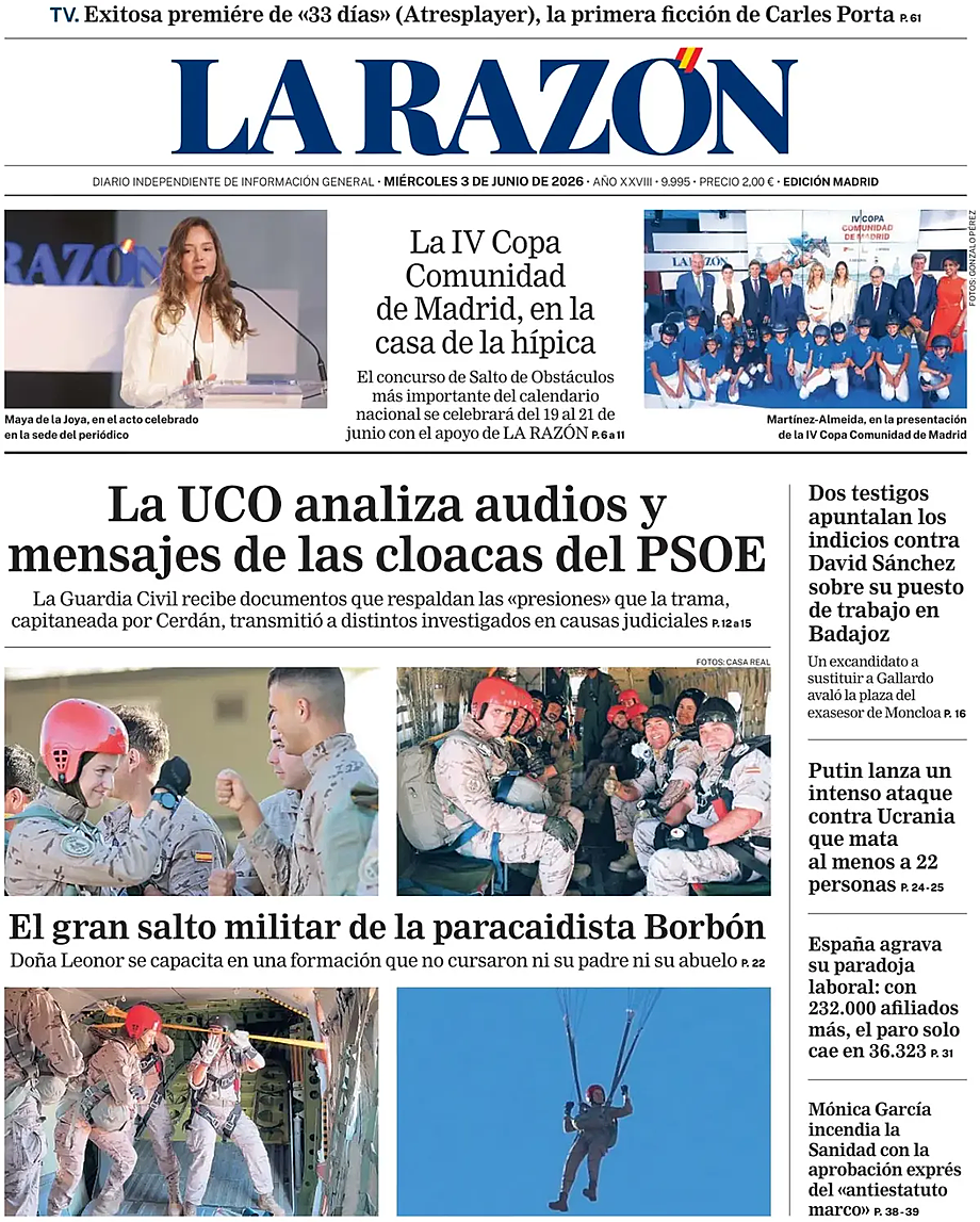 Portada La Razón de Hoy - Titulares y Noticias