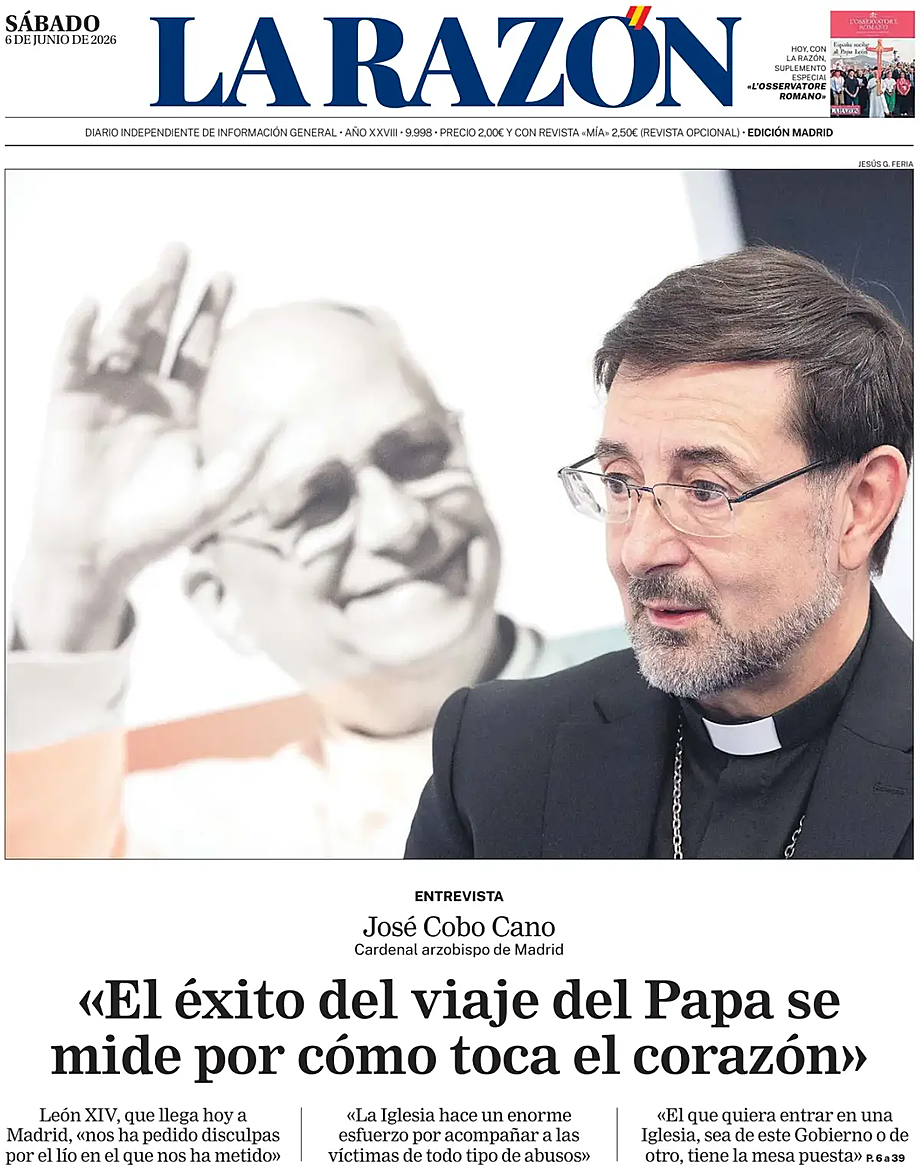 Portada La Razón de Hoy - Titulares y Noticias