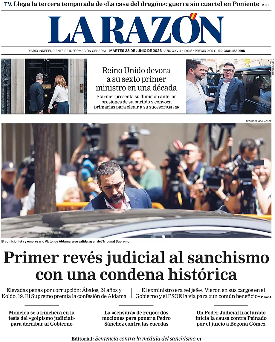Portada La Razón de Hoy - Titulares y Noticias