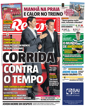 Capa de A Bola de Hoje - Títulos e Notícias